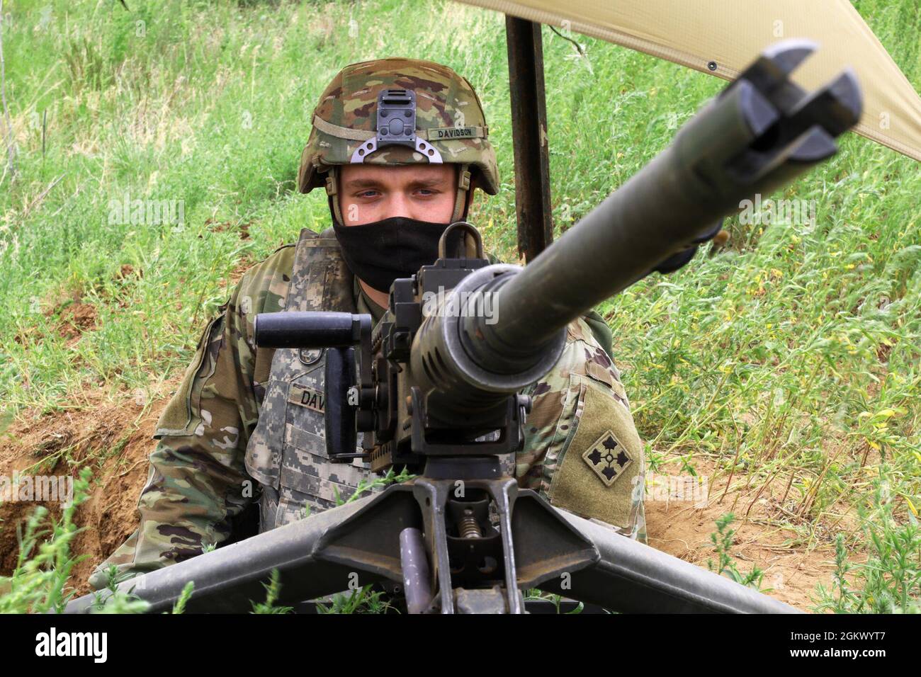 Spc. Cameron Davidson, information technology specialist with ...