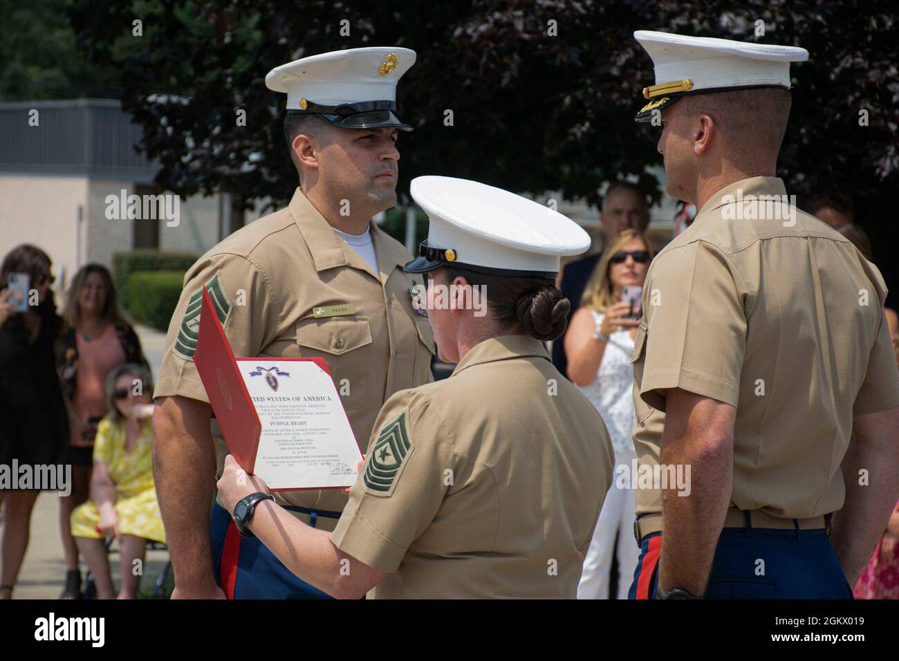 U.S. Marine Master Sgt. Dominic Freda, an assistant recruiter ...
