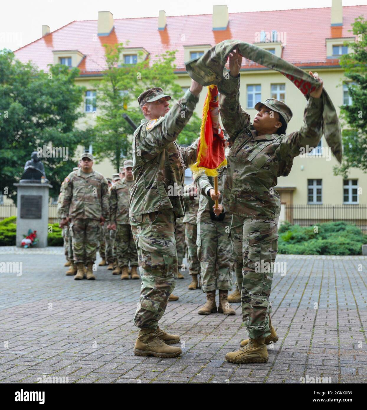 The 49th Transportation Battalion Commander Lt. Col. Andrew Carpenter ...