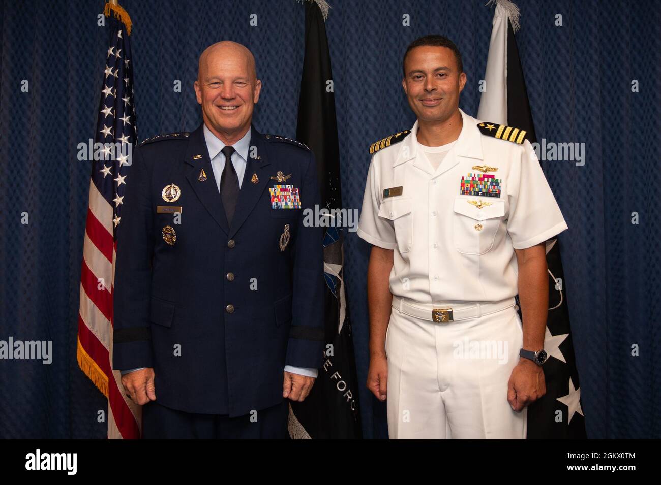 U.S. Navy Capt. J.J. Watson transferred into the U.S. Space Force ...