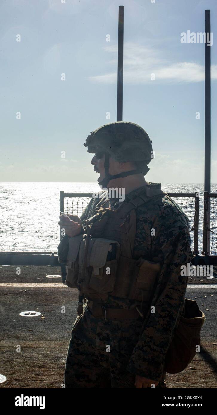 U.S. Marine Corps Sgt. Paul Gutierrez, a squad leader with 2nd platoon ...