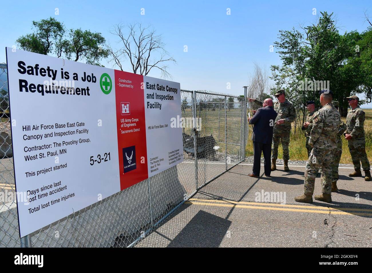 Harry Briesmaster (far left), 75th Civil Engineer Group director ...