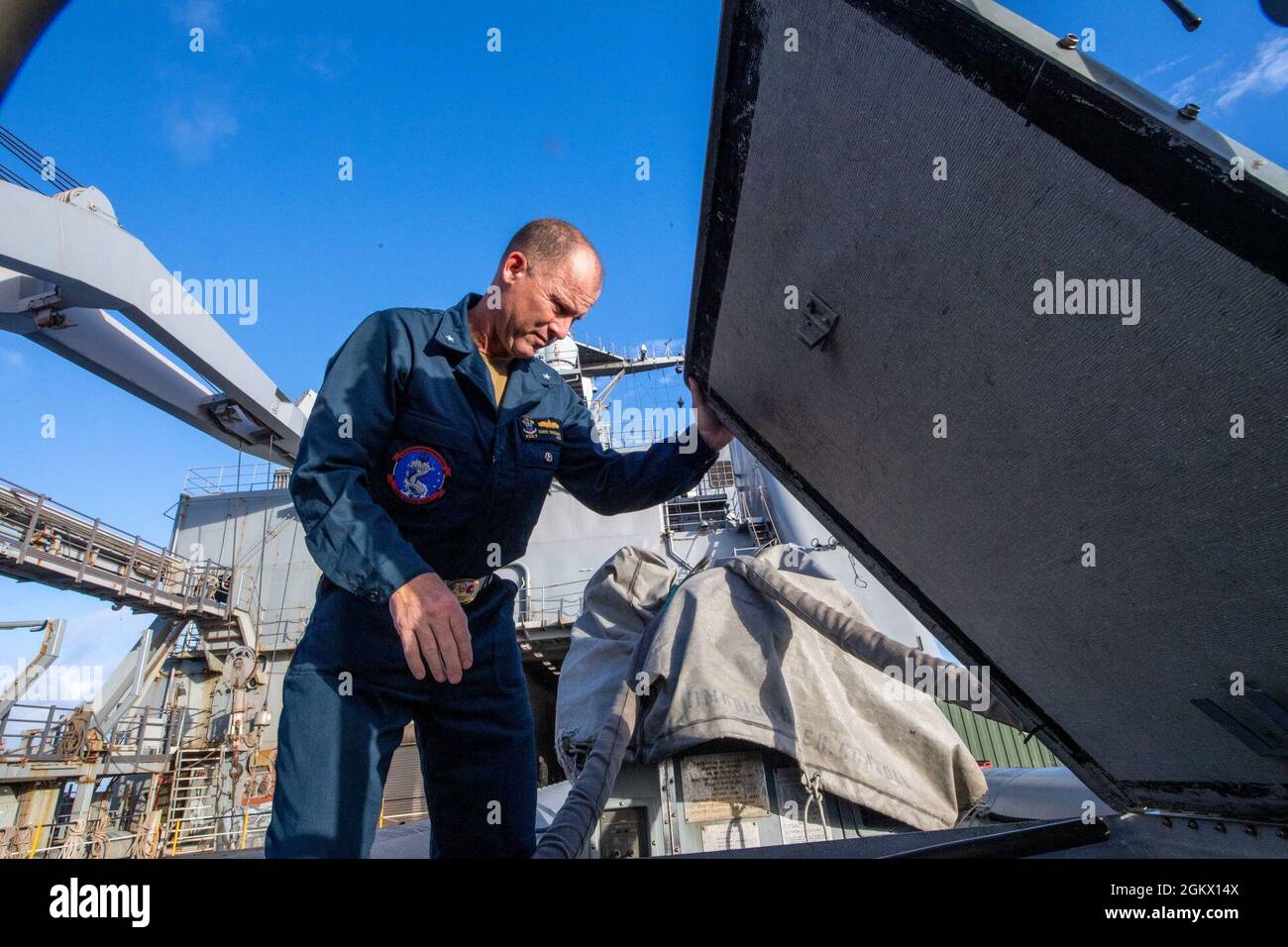 210714-N-IJ902-10220 Coral Sea (July 14, 2021)—Rear Adm. Chris Engdahl ...
