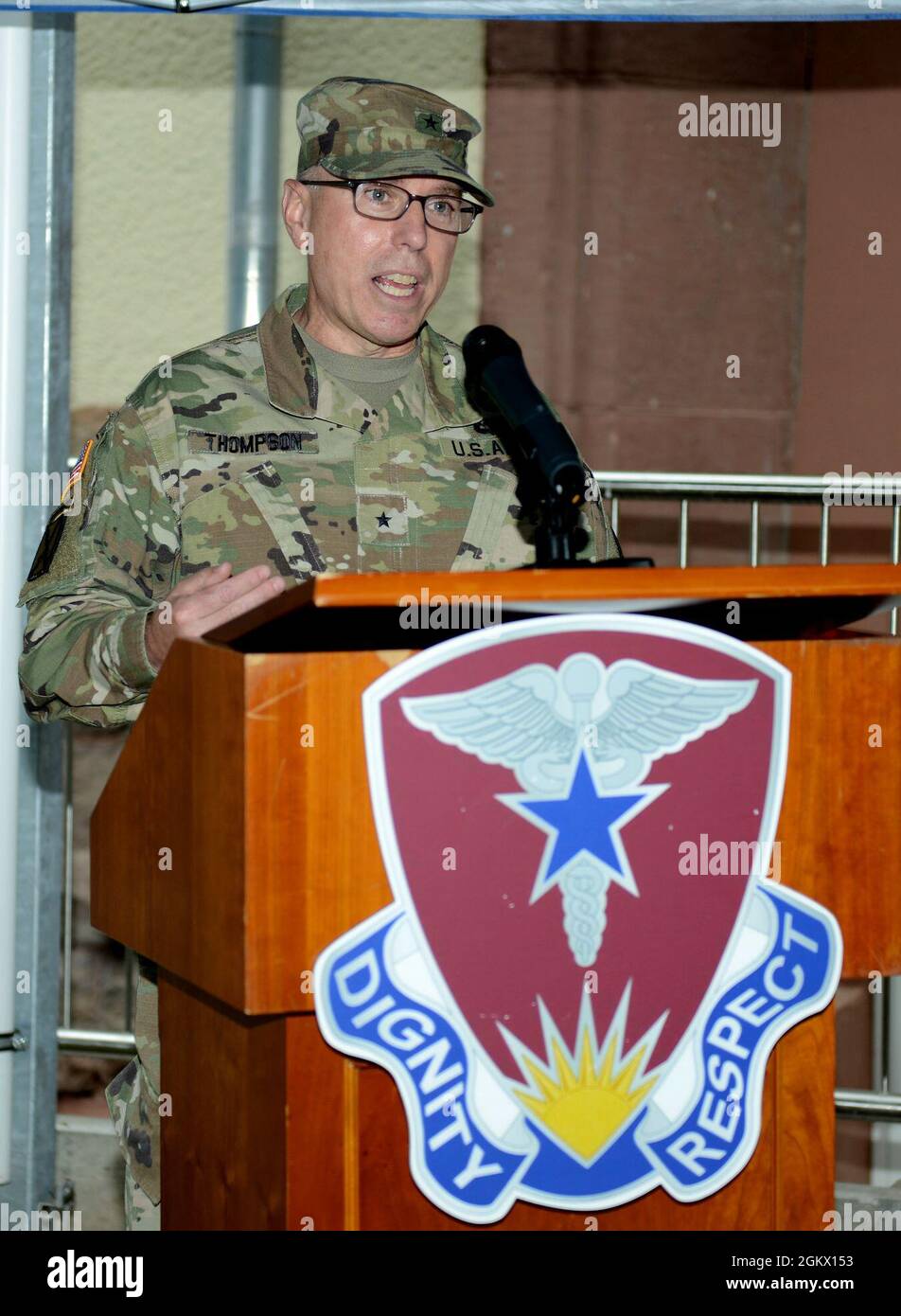 U.S. Army Brig. Gen. Mark Thompson, commanding general of Regional ...