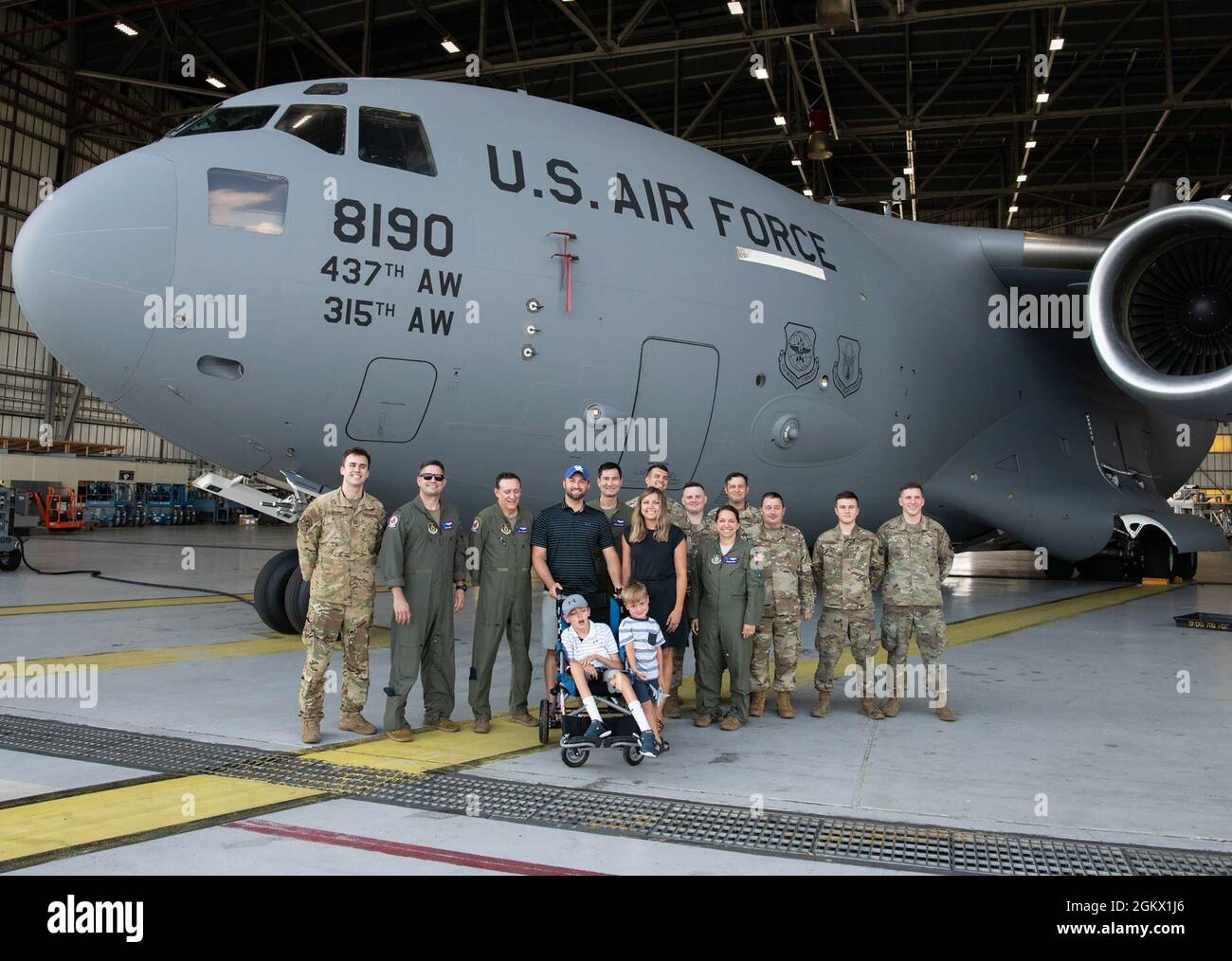 The Adkins family - Matt, Leslie, Braiden and Jace (center) pose for a ...