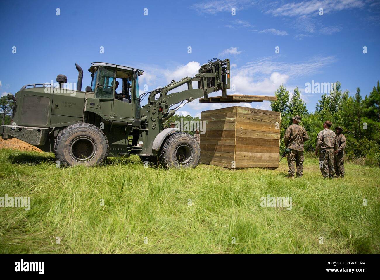 A U.S. Marine Corps TRAM 624KR Tractor with 8th Engineer Support ...