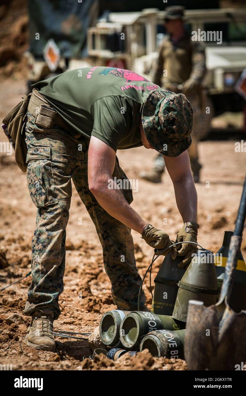 U.S. Marine Corps Sgt. Nicholas Fetterolf, an explosive ordnance ...