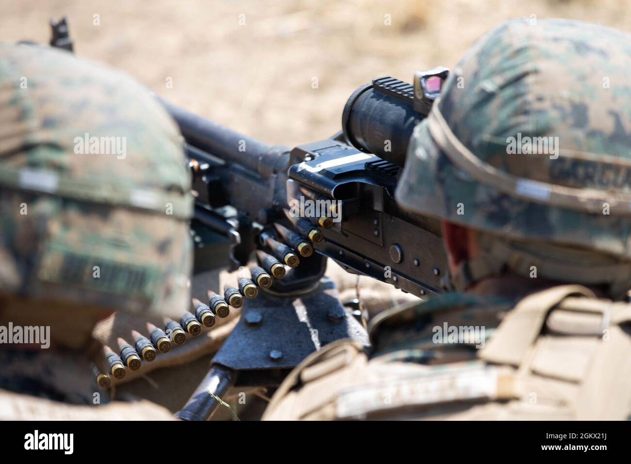 U.S. Marine Corps Lance Cpl. Collin Hebisen (left) and Lance Cpl ...