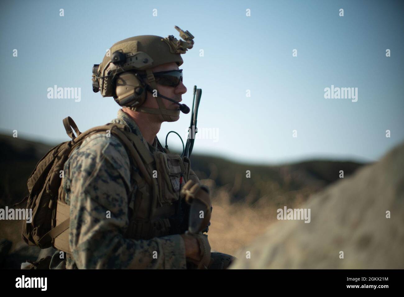 U.S. Marine Corps 1st Lt. Joshua Moore, executive officer, Alpha ...