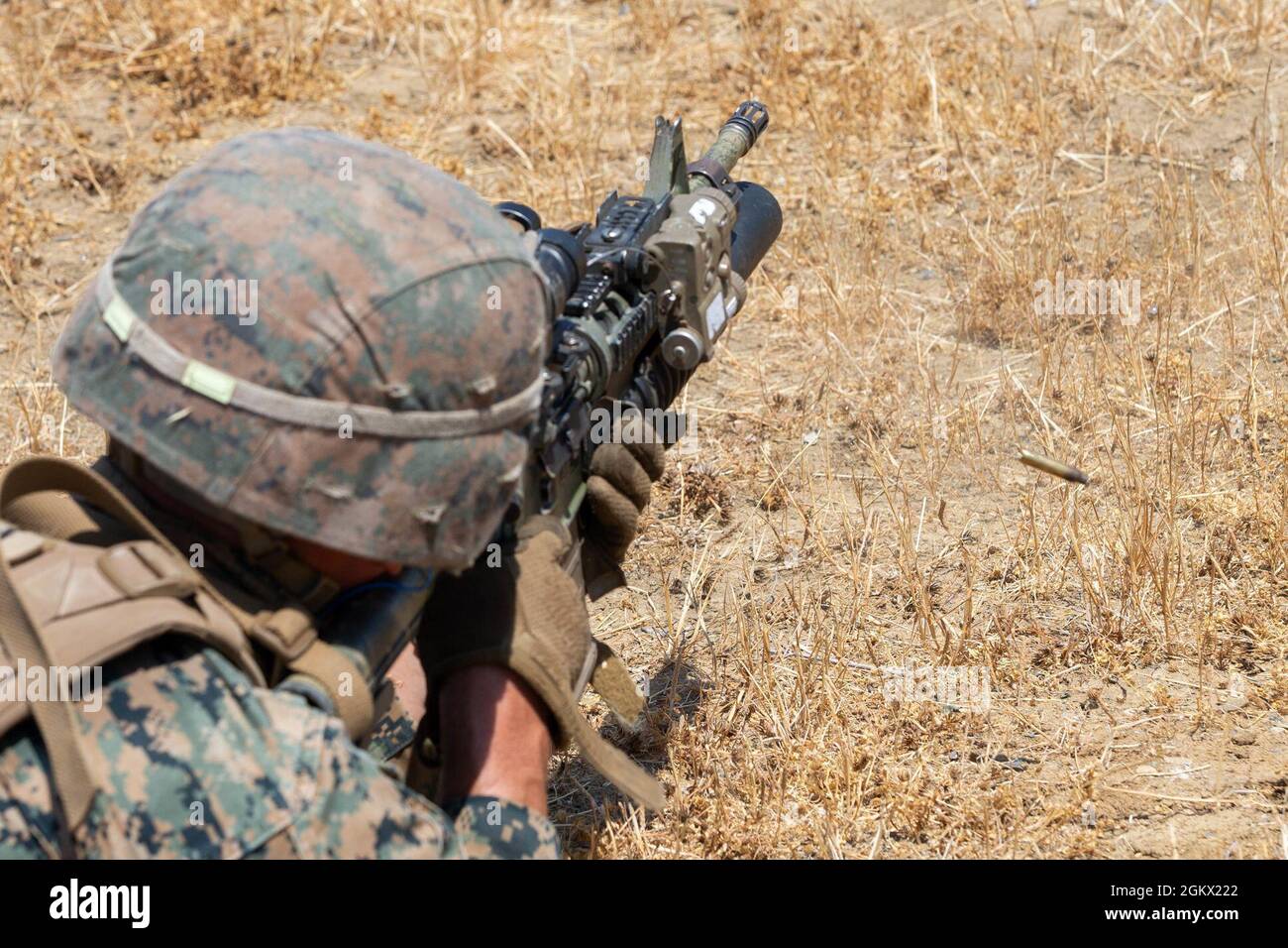 U.S. Marine Corps Lance Cpl. Austin Mcmahon, a rifleman with Co. A, 1st ...