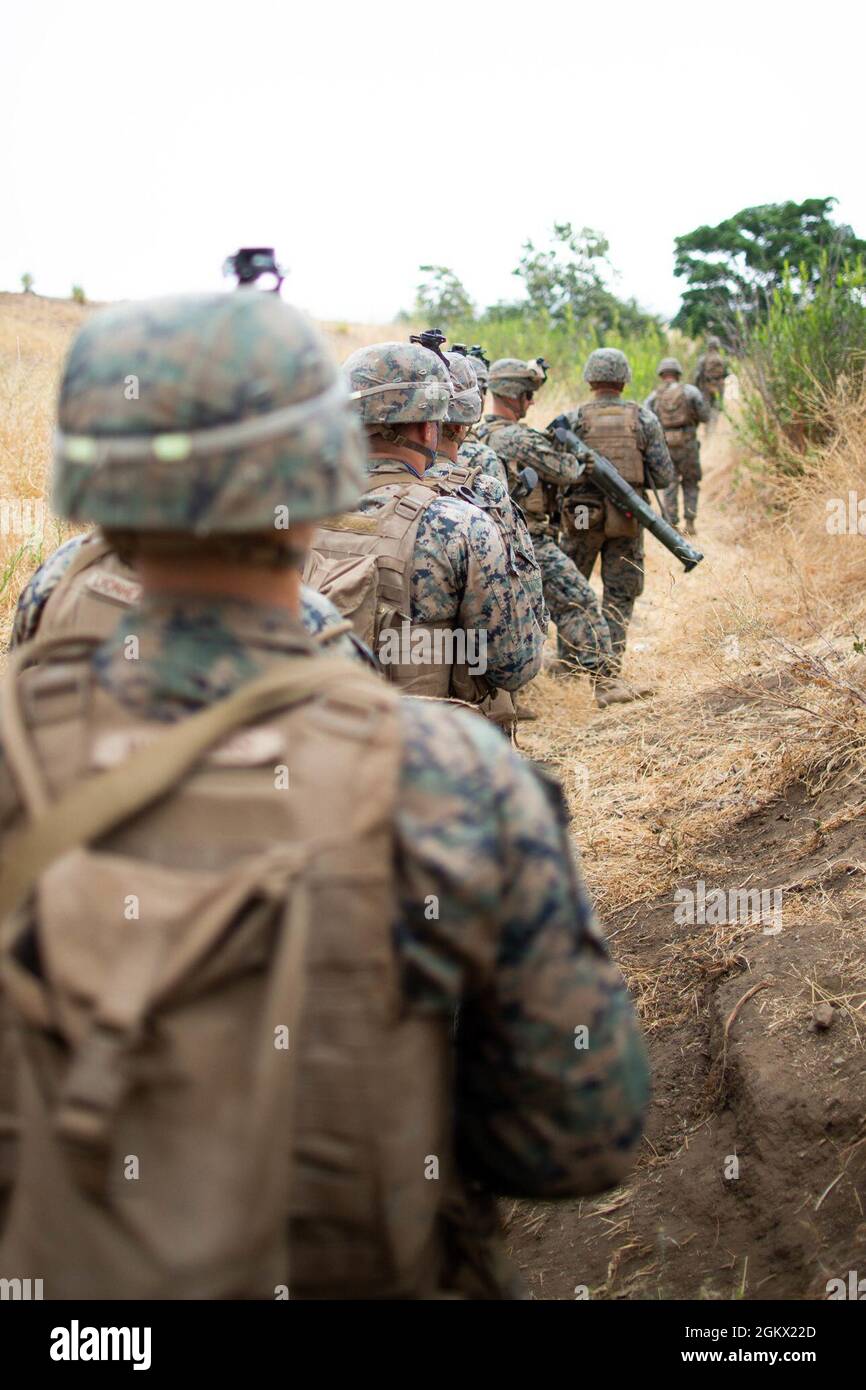 U.S. Marines with Co. A, 1st Light Armored Reconnaissance Battalion ...
