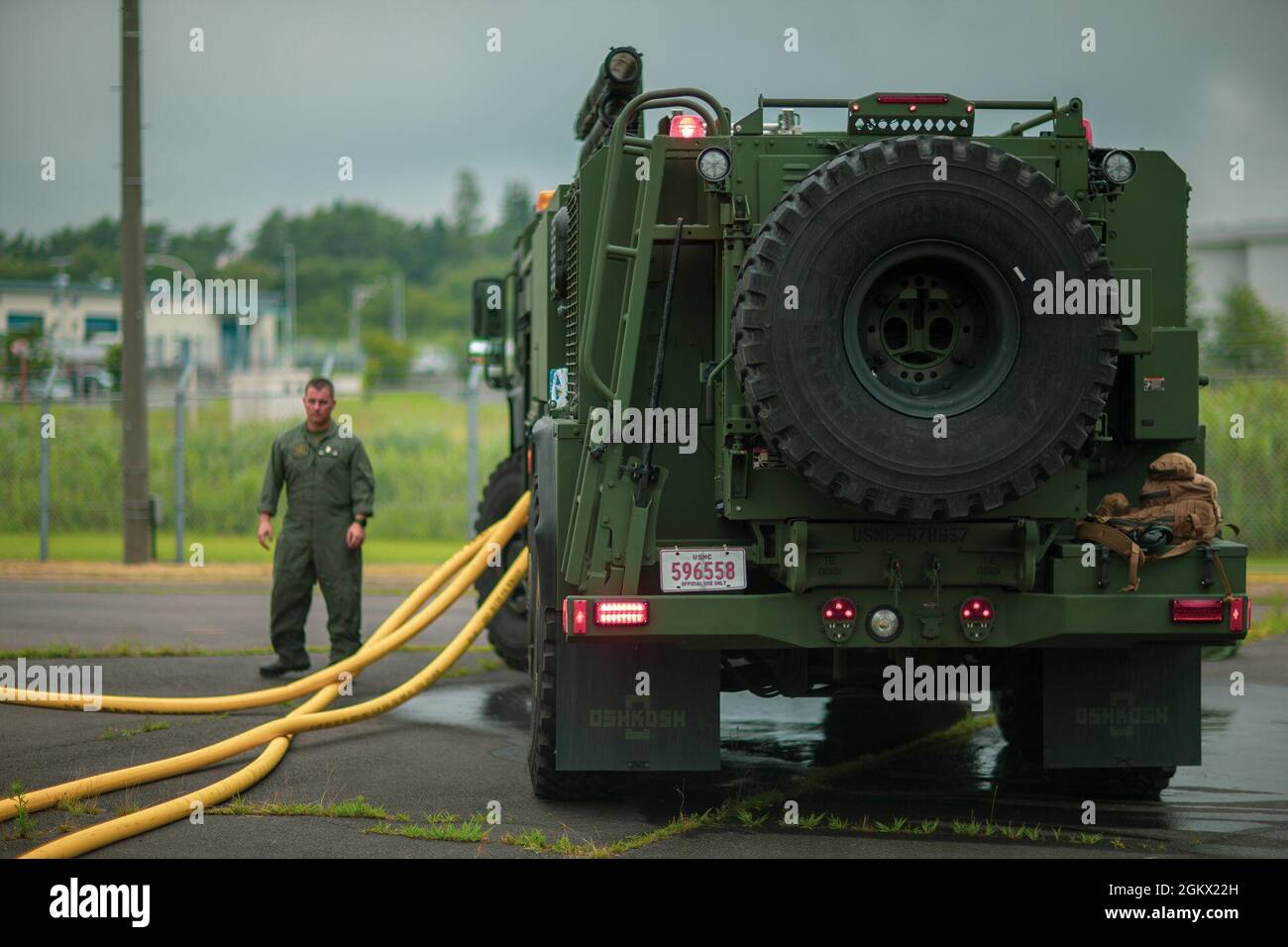 U.S. Marine Corps Gunnery Sgt. Michael Utz, an expeditionary aircraft ...