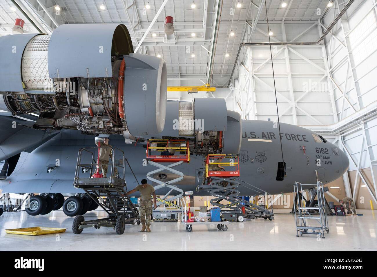 Airmen assigned to the 860th Aircraft Maintenance Squadron, Travis Air ...