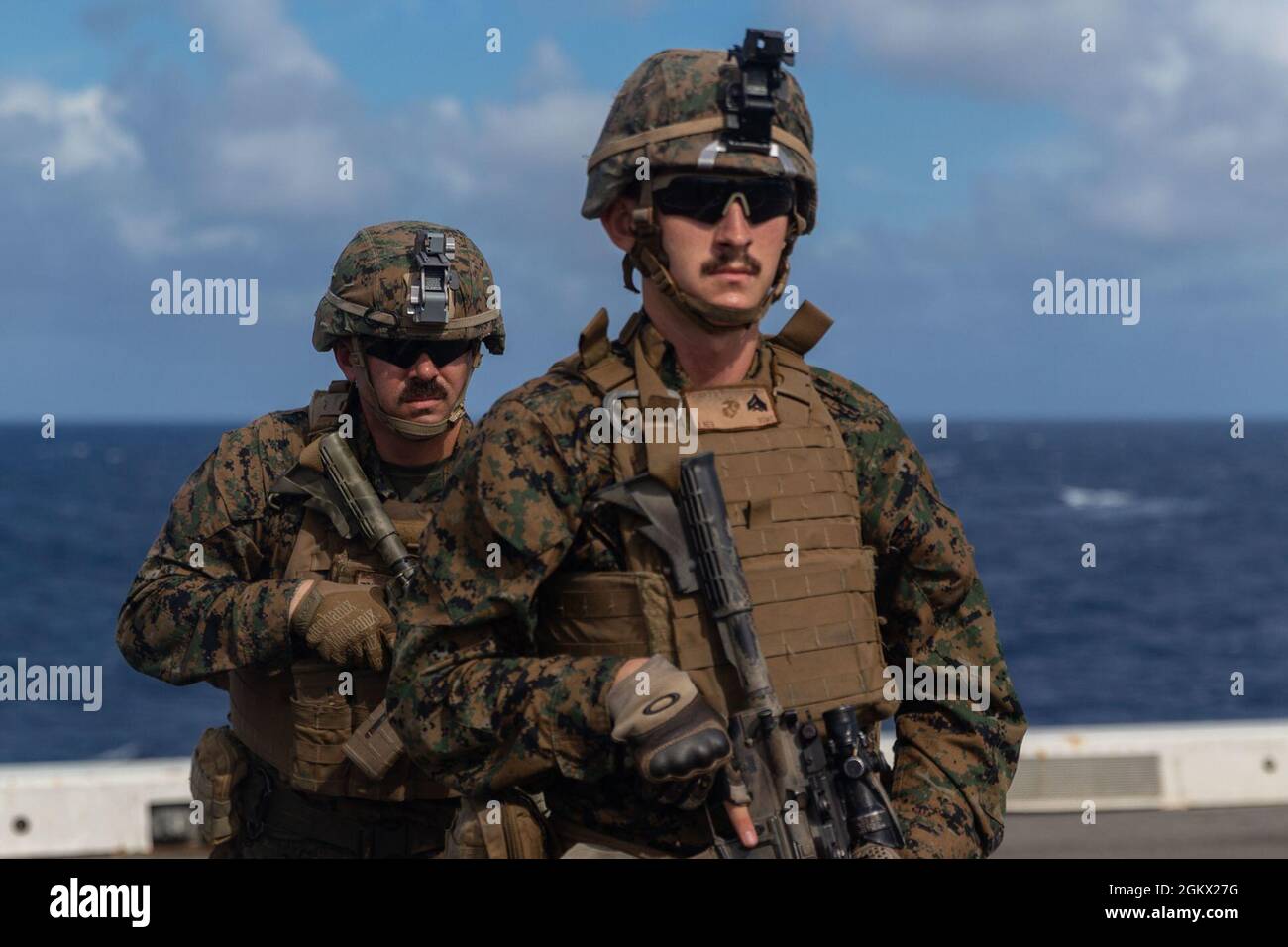 U.S. Marines Corps Master Sgt. Ian Borge, weapons company operations ...