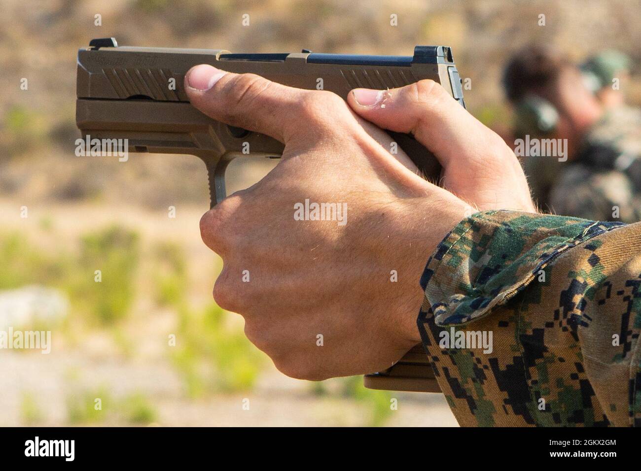U.S. Marine Corps Cpl. Michael Cohen, a Special Reaction Team military ...