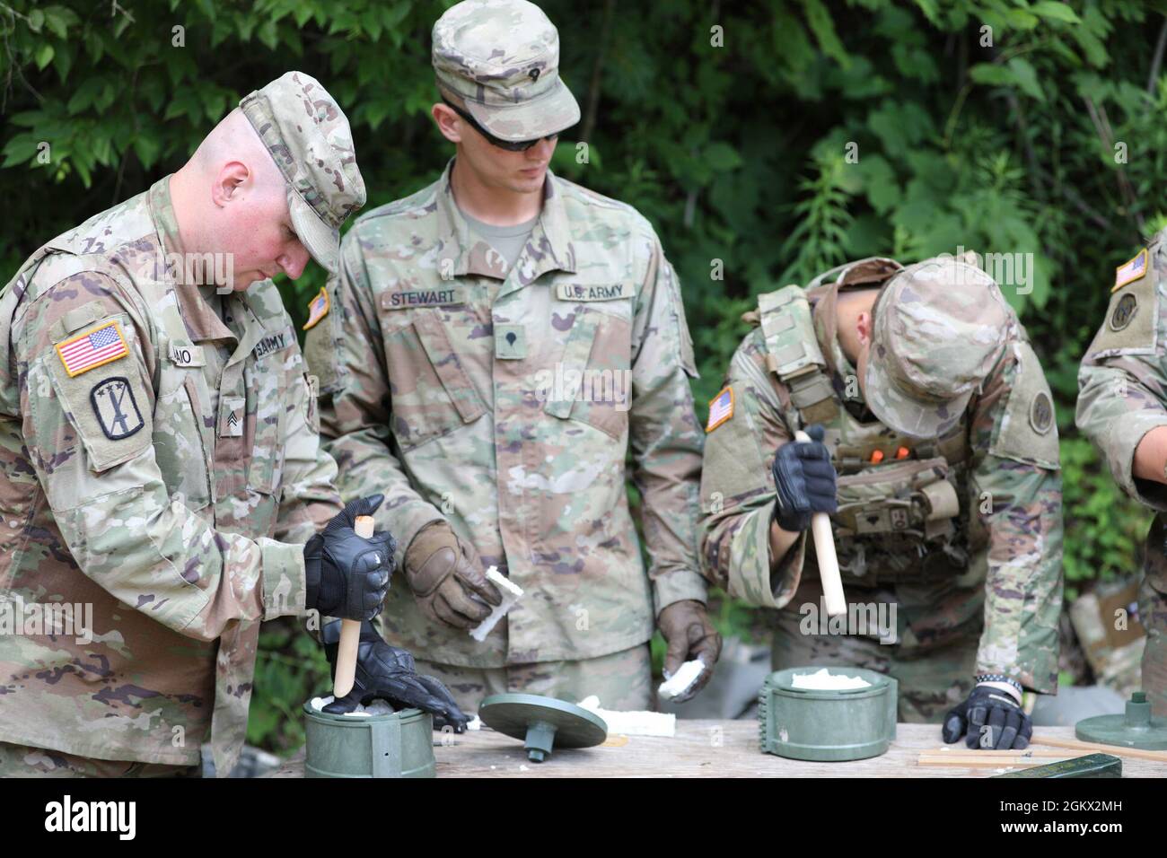 Sgt. Anthony Dimaio, Spc. Ian Stewart and Spc. Joseph Demeyer, combat ...