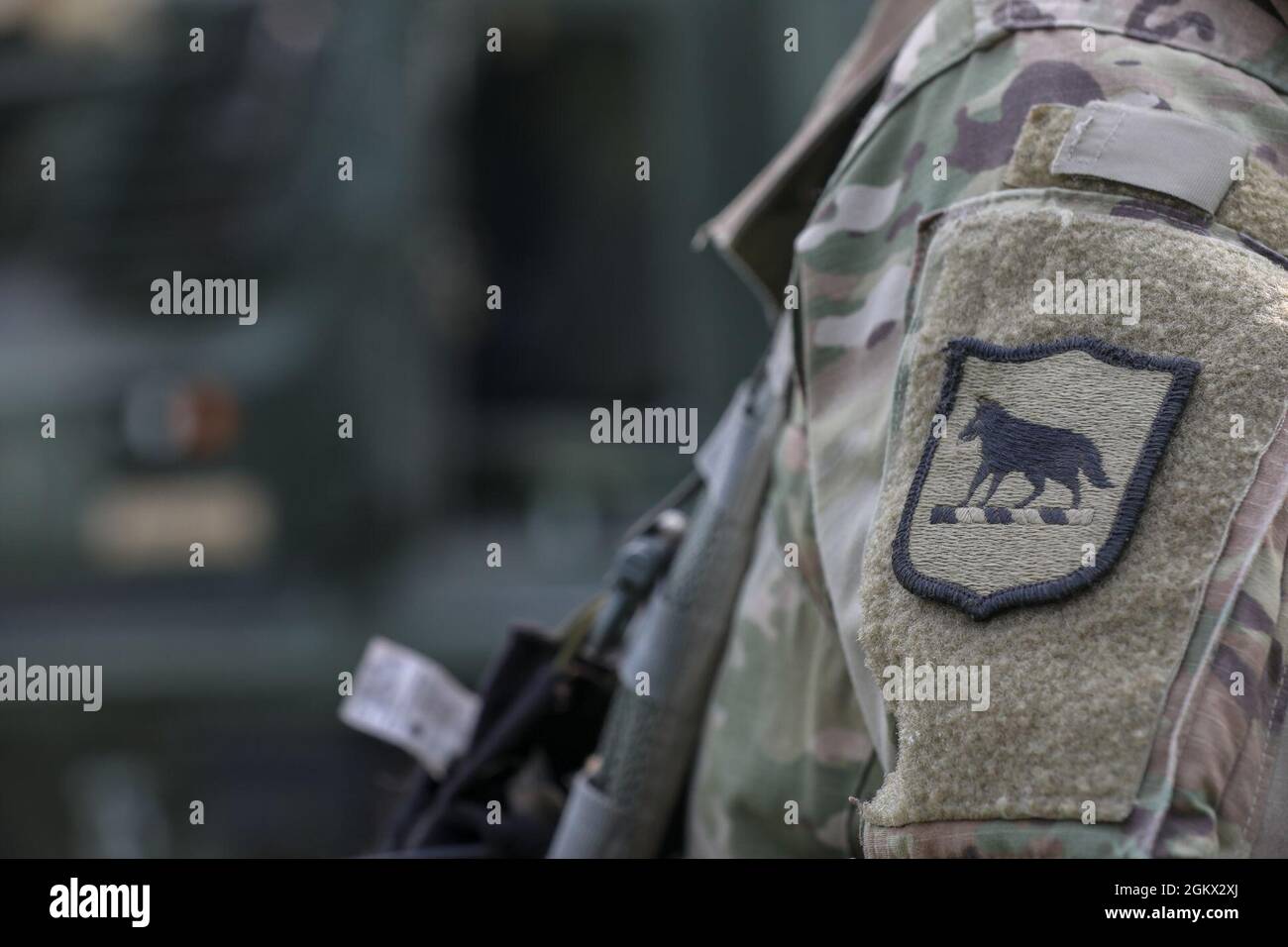 An M270A1 MLRS from the 1-147th FA, South Dakota National Guard ...