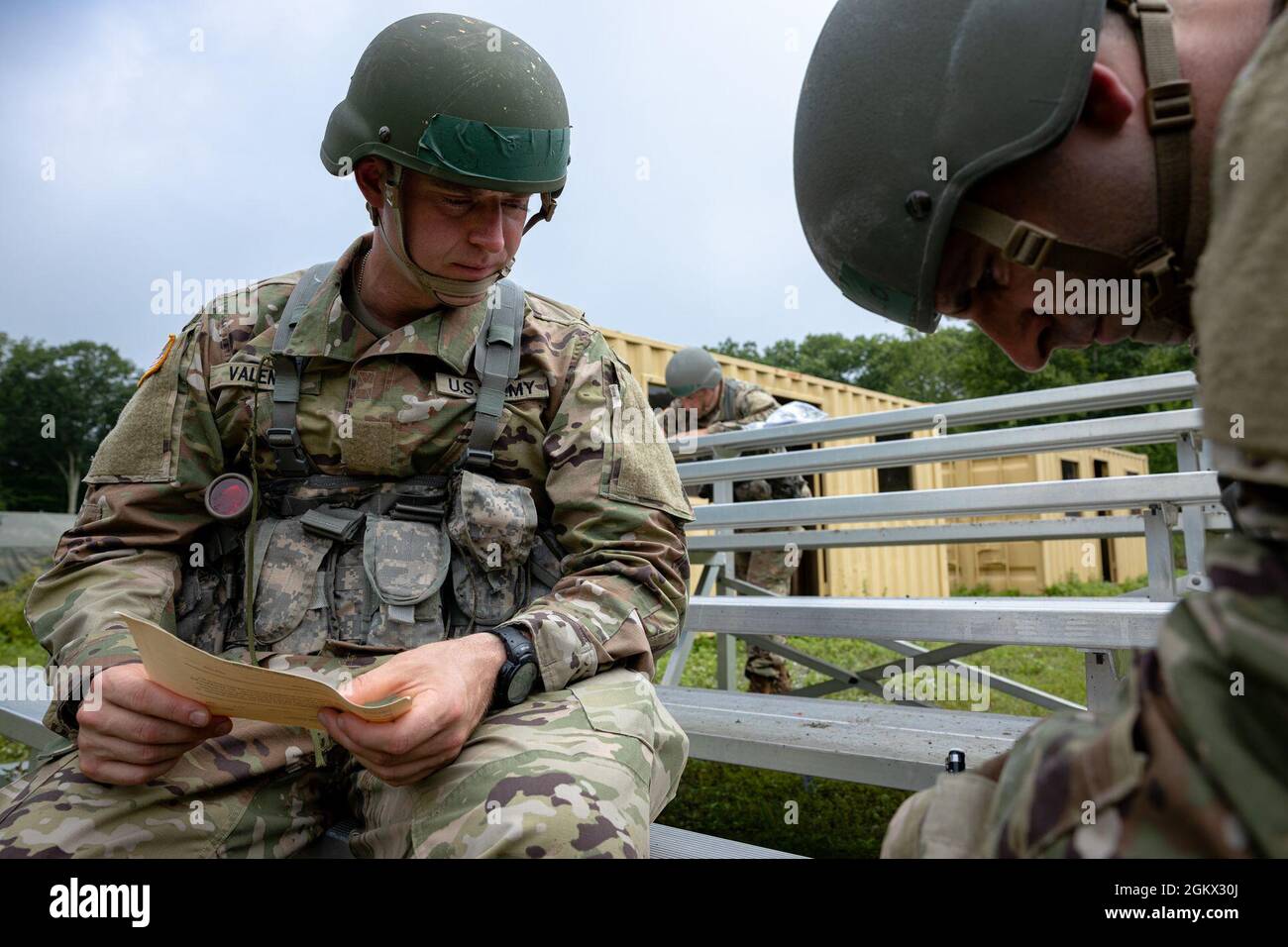 Officer Candidate Christopher Valente, left, assigned to Bravo Company ...