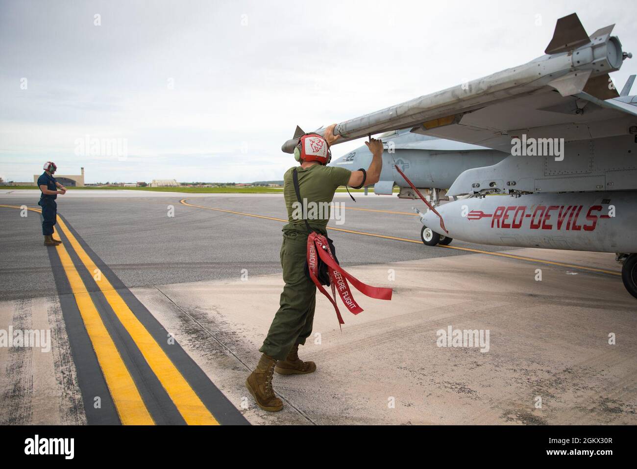 U.S. Marine Corps Lance Cpl. Zachary Duke, an aircraft ordnance ...