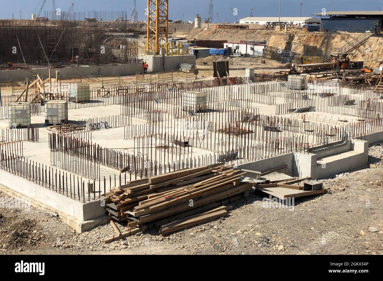 Construction site of industrial building Stock Photo - Alamy