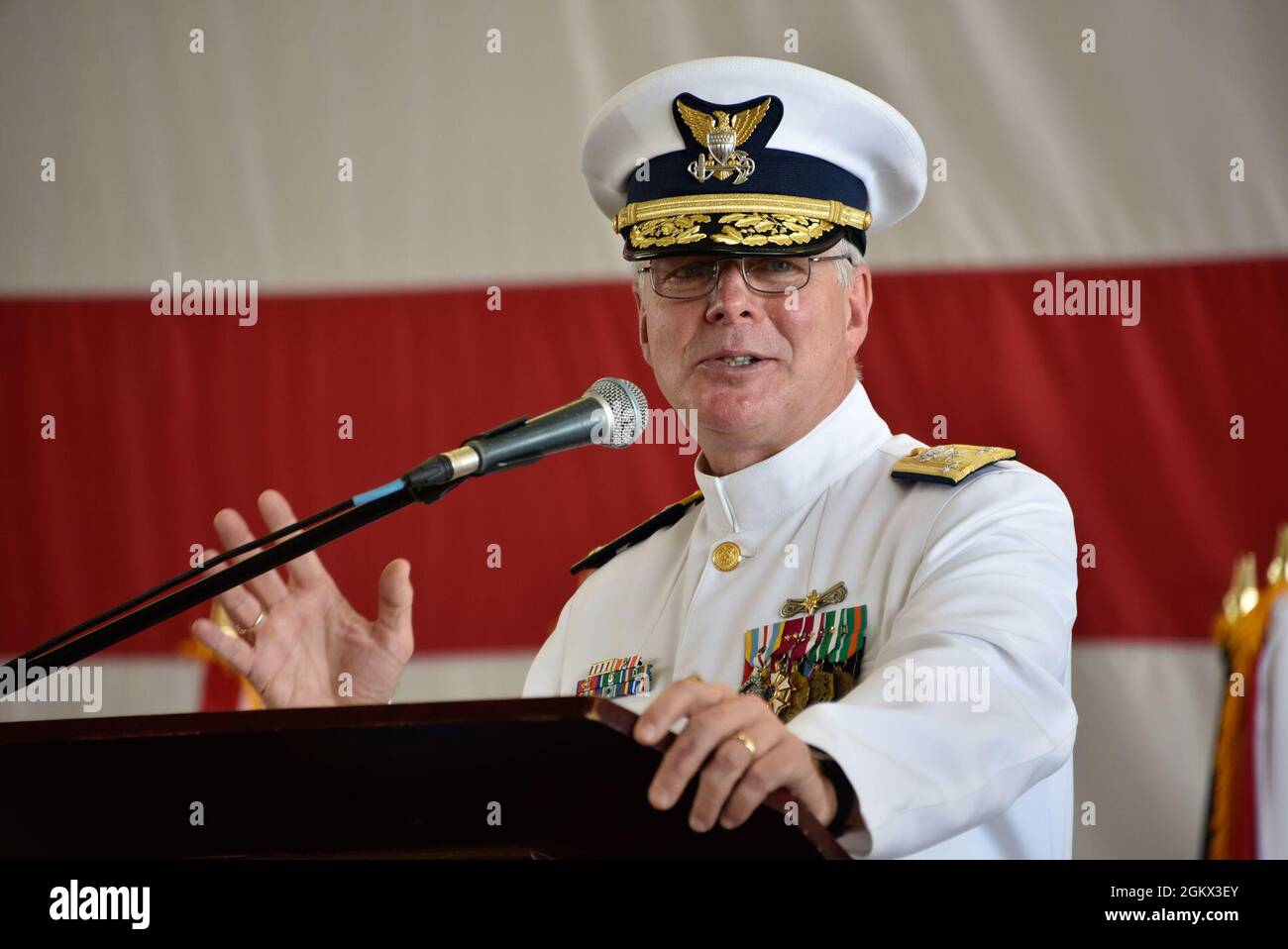 Coast Guard Vice Adm. Steven D. Poulin, commander of the U.S. Coast Guard Atlantic Area ...