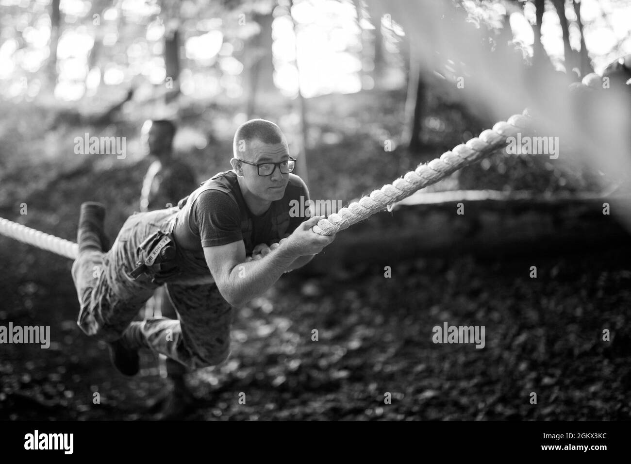 U.S. Marine Corps officer candidates with Delta Company participate in ...