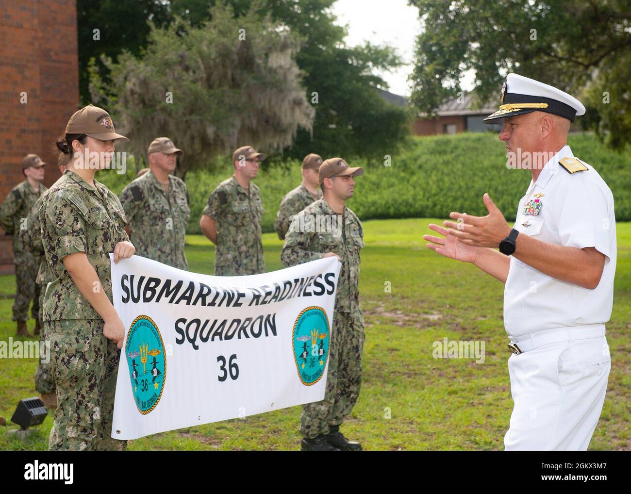 KINGS BAY, Ga., (July 15, 2021) Rear Adm. John Spencer, commander ...