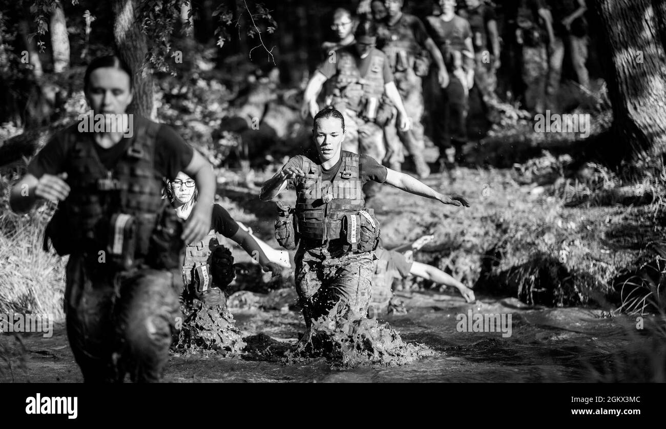 U.S. Marine Corps officer candidates with Delta Company participate in ...