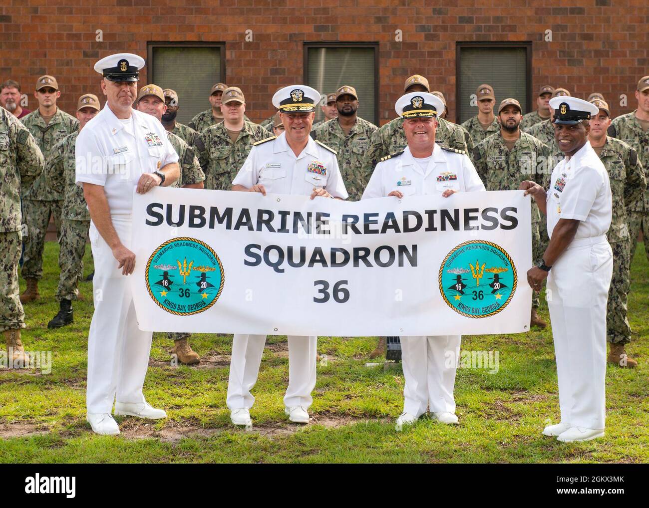 KINGS BAY, Ga., (July 15, 2021) From left to right: Command Master ...