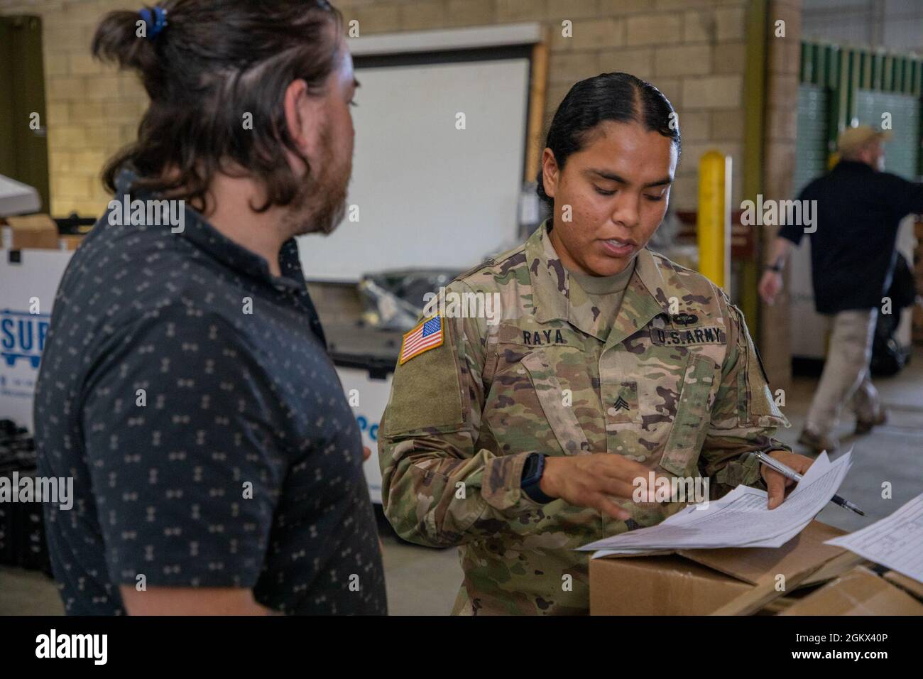 Sgt. Leticia Raya, unit supply noncommissioned officer assigned to ...