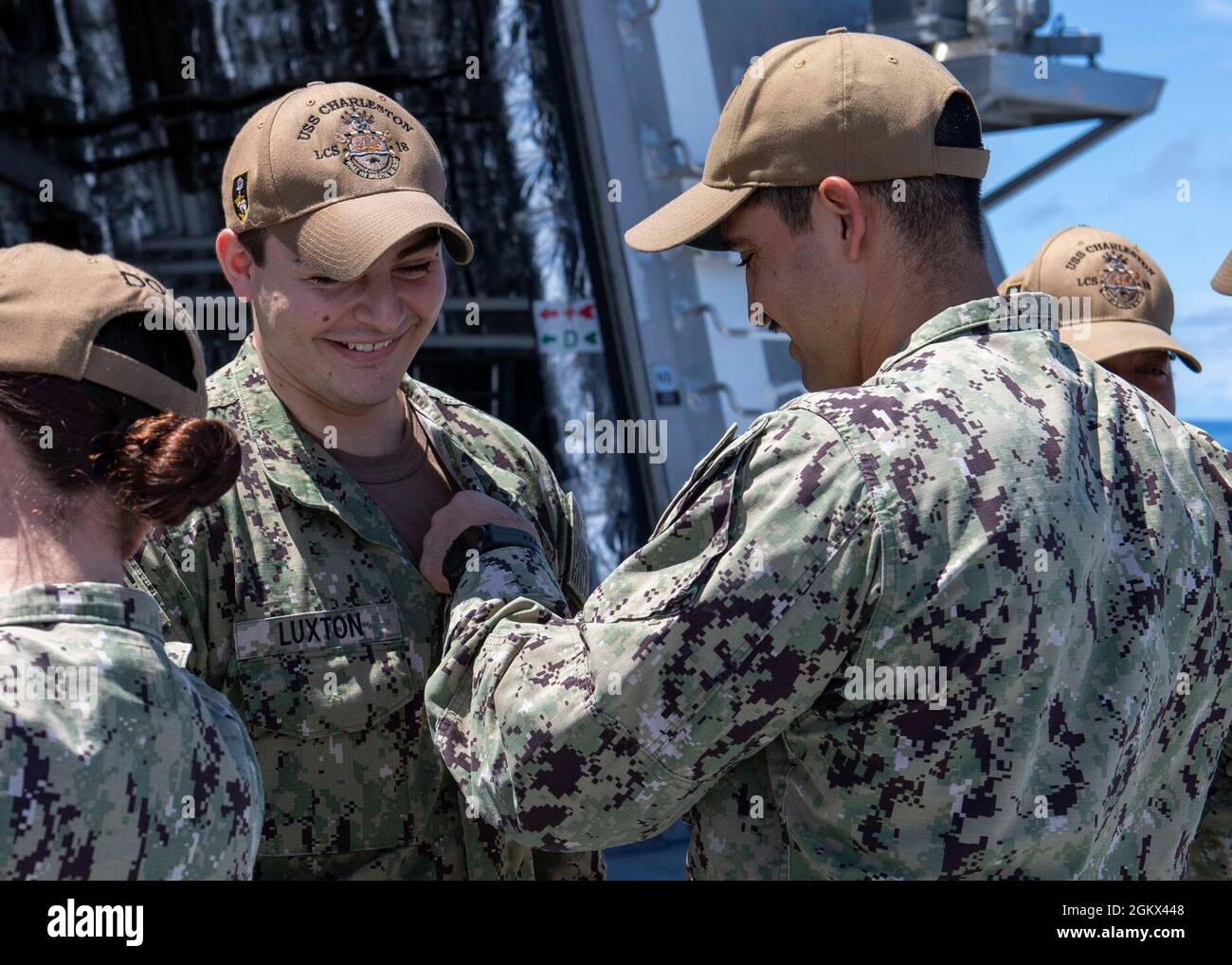 210715-N-JL294-1038 PHILIPPINE SEA (July 15, 2021) Damage Controlman ...