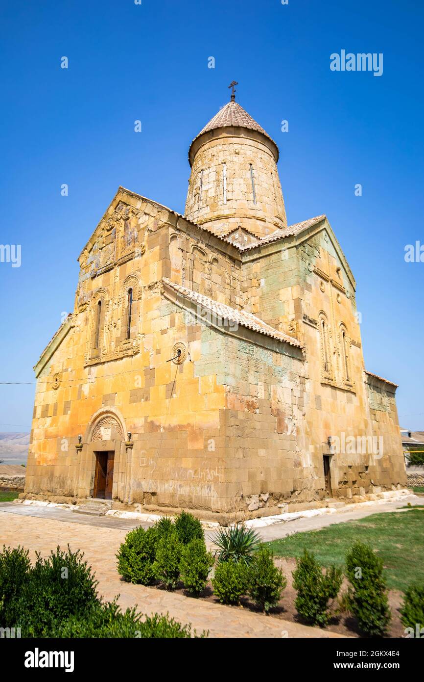 Beautiful orthodox stone church in one of the villages in Georgia at ...