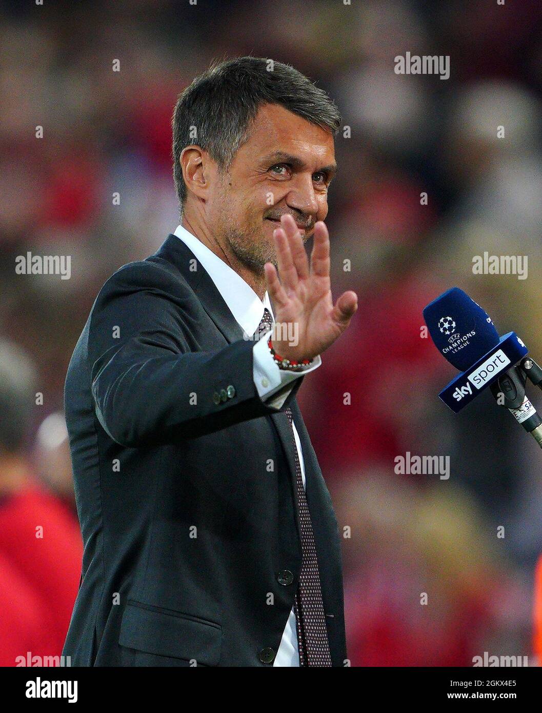 AC Milan technical director Paolo Maldini before the UEFA Champions ...