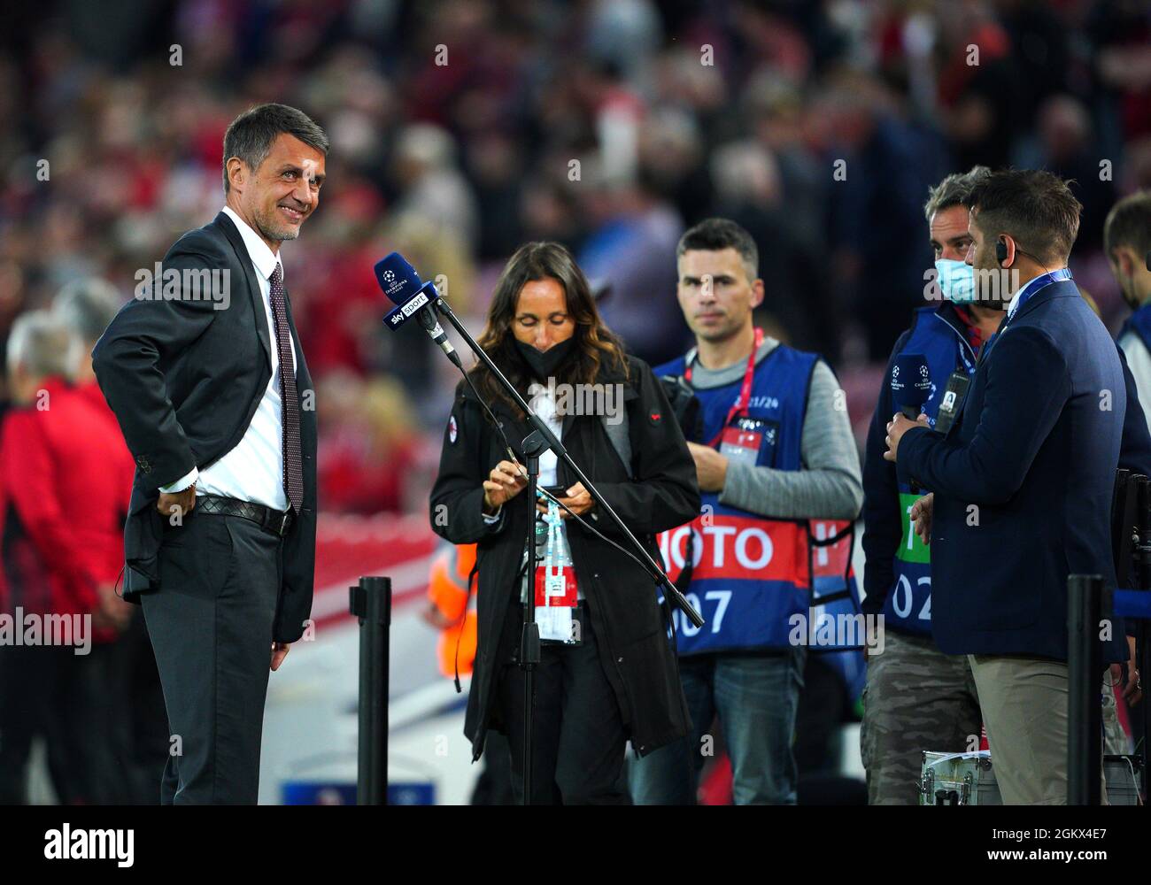 AC Milan technical director Paolo Maldini before the UEFA Champions ...