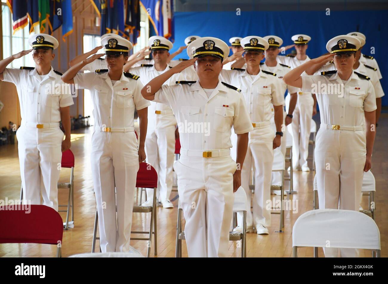 Officer Development School (ODS) class 21060 students at Officer ...