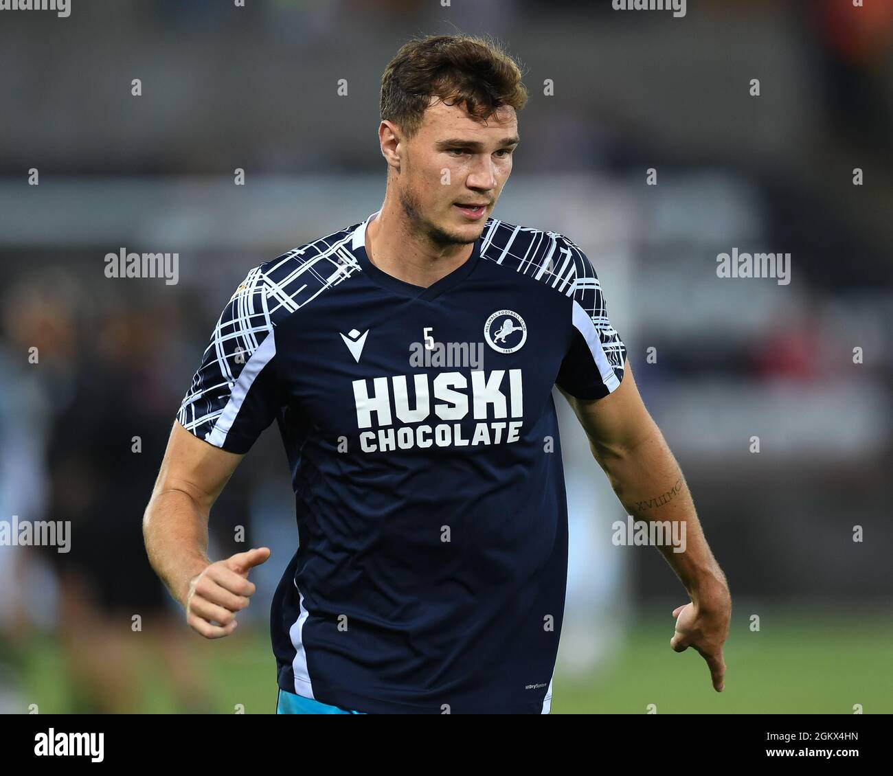 Jake Cooper #5 of Millwall during the pre-game warmup Stock Photo - Alamy
