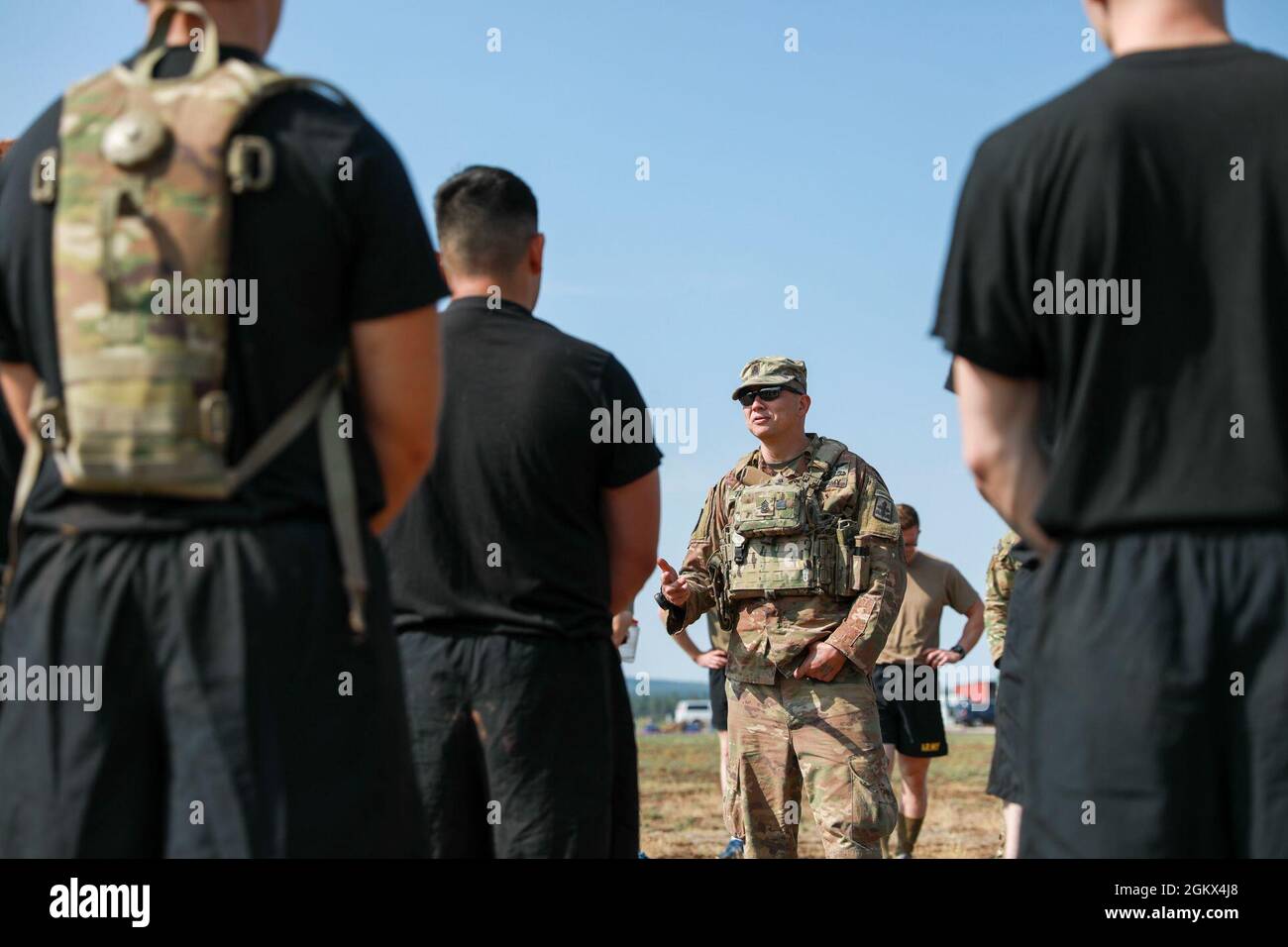 Command Sgt. Maj. Justin Zulueta of the 1-158th Infantry Battalion ...
