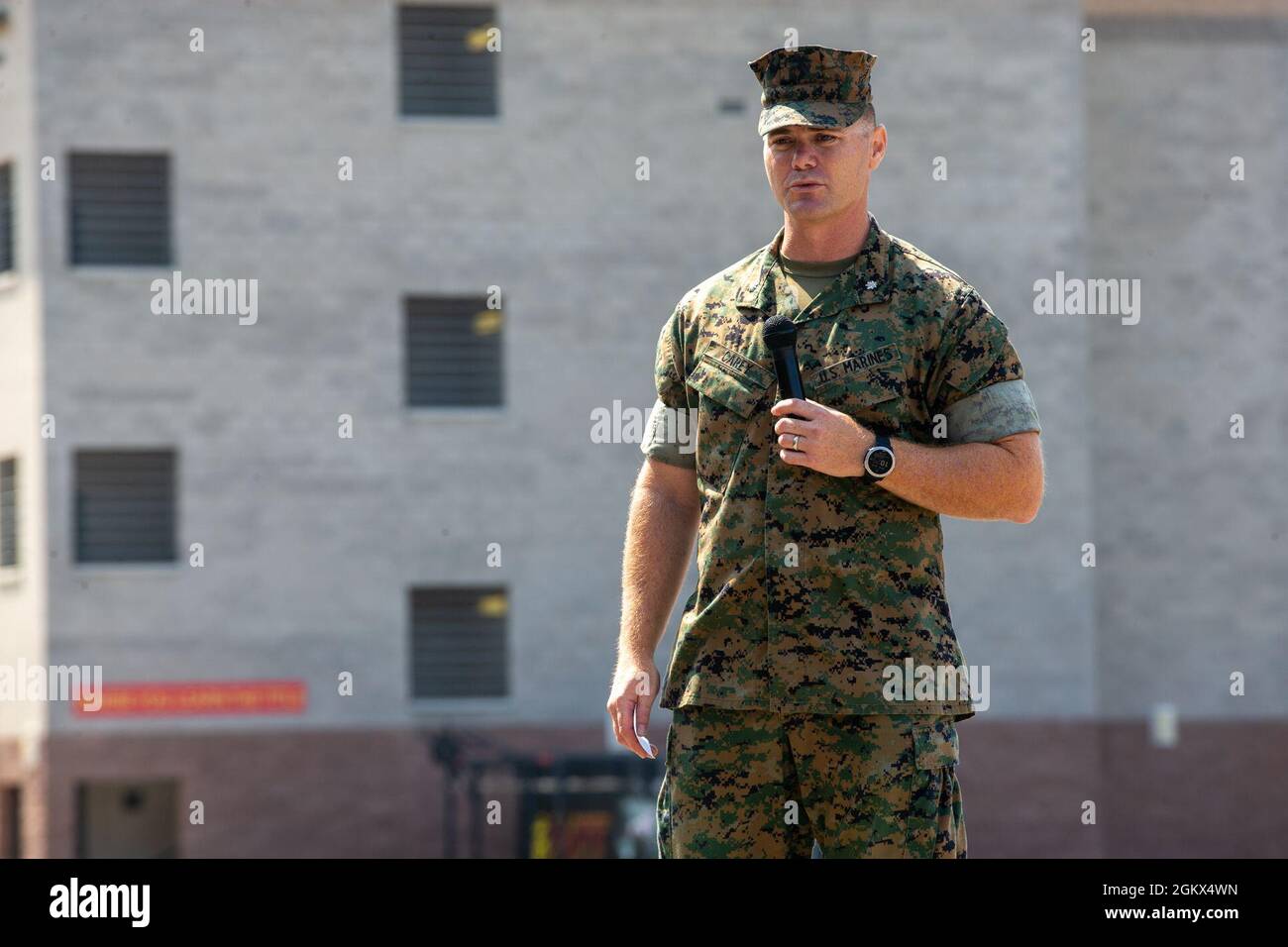 Lt. Col. Thomas Carey, the incoming commanding officer of Advanced ...