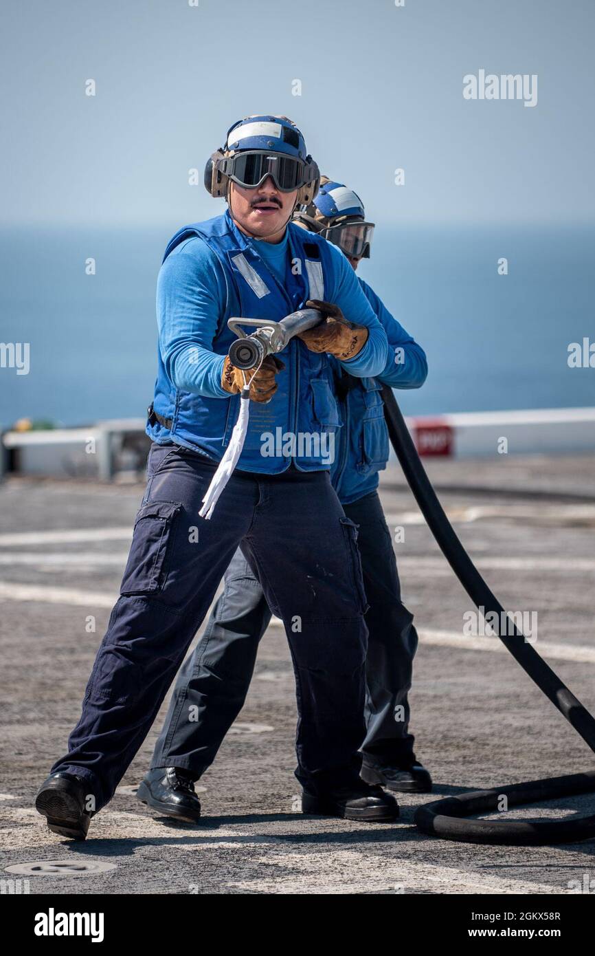 210715-N-KZ419-1135 ARABIAN GULF (July 15, 2021) – Sailors aboard ...