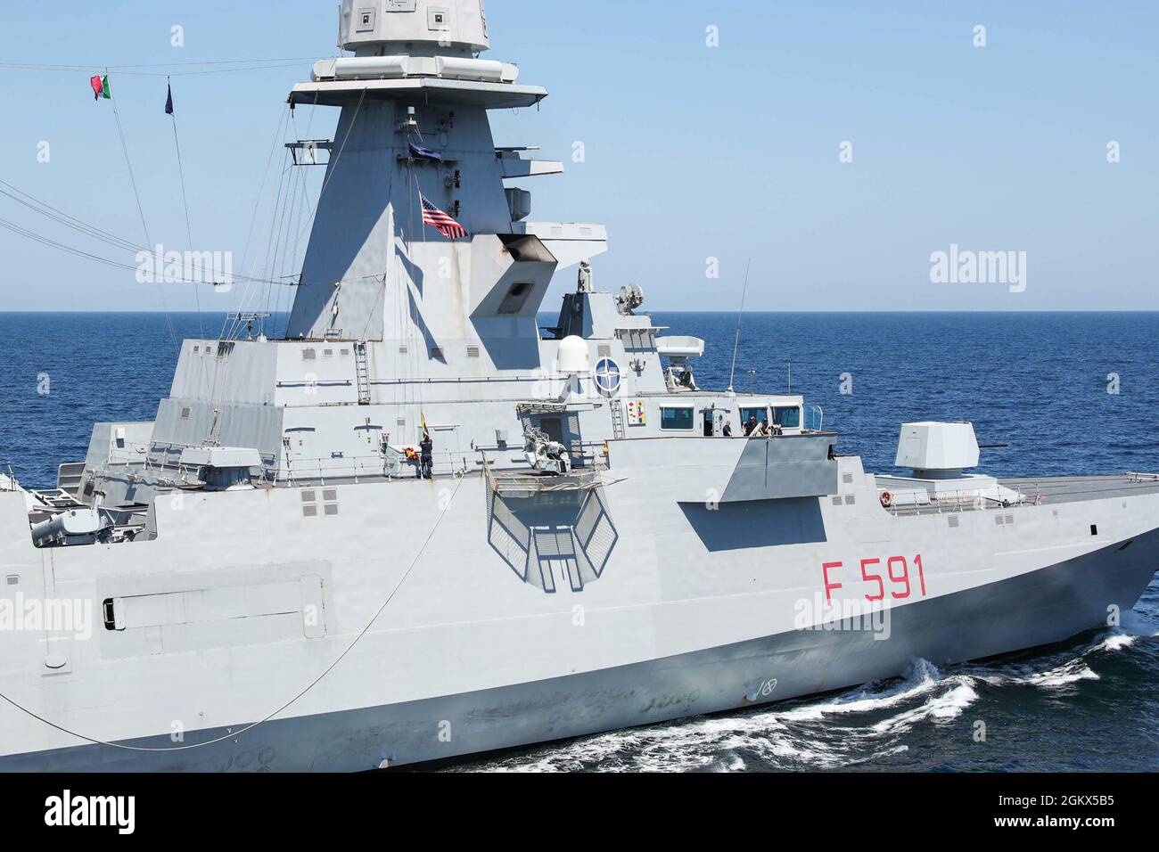 BLACK SEA (July 15, 2021) The Italian frigate Virginio Fasan (F 591 ...