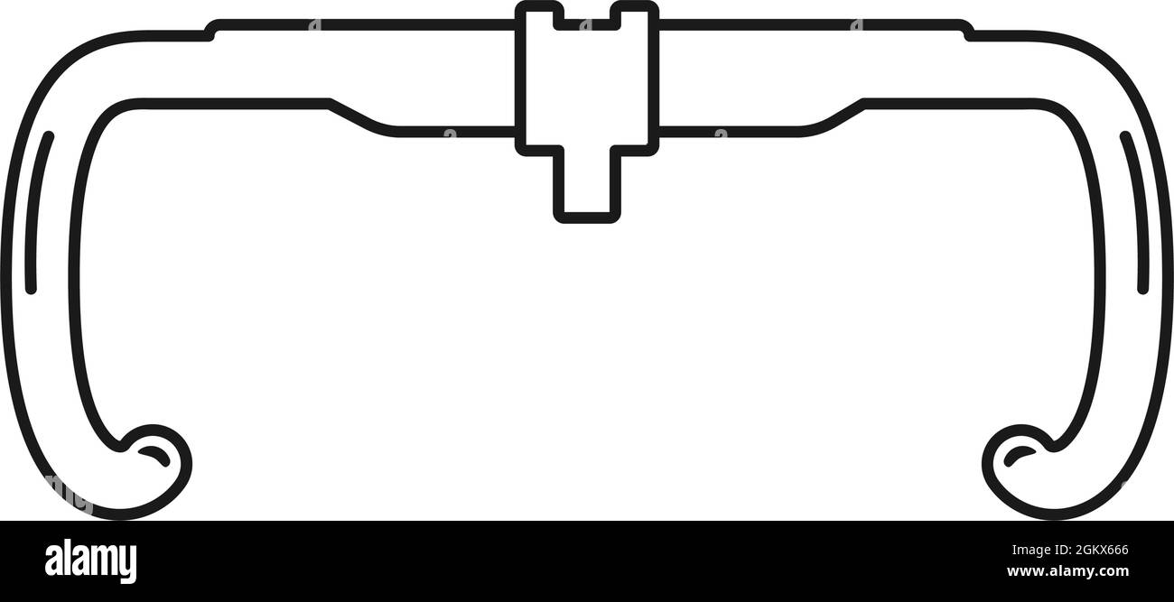 Drop bar handlebars for road bike cycling concept in vector Stock ...