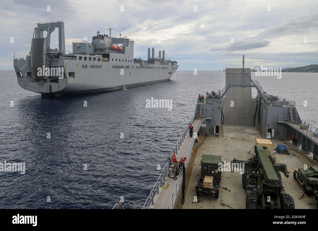 The U.S. Army Vessel Lt. General William B. Bunker (LSV-4), 8th Theater ...