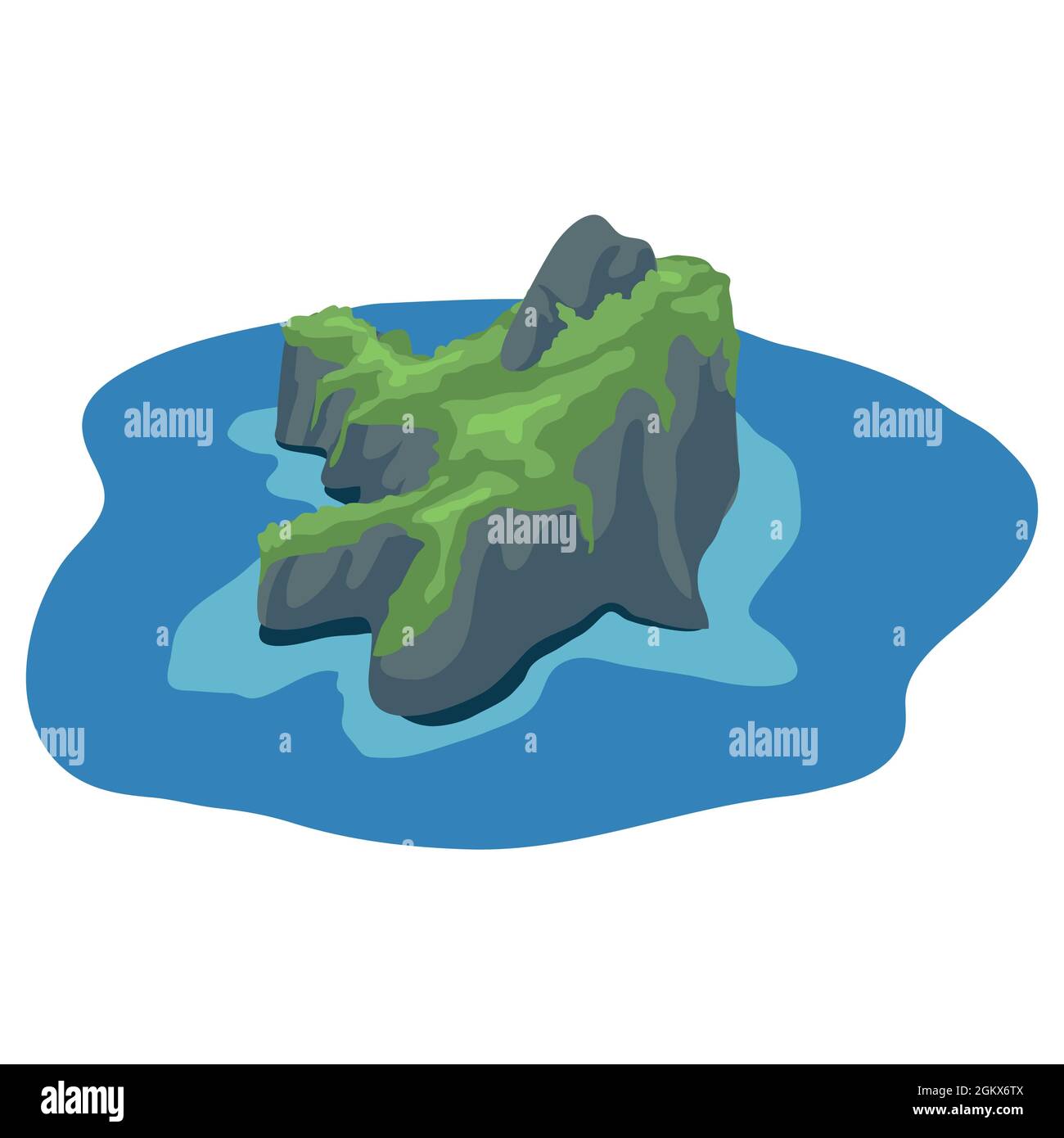 Hill island Cut Out Stock Images & Pictures - Alamy