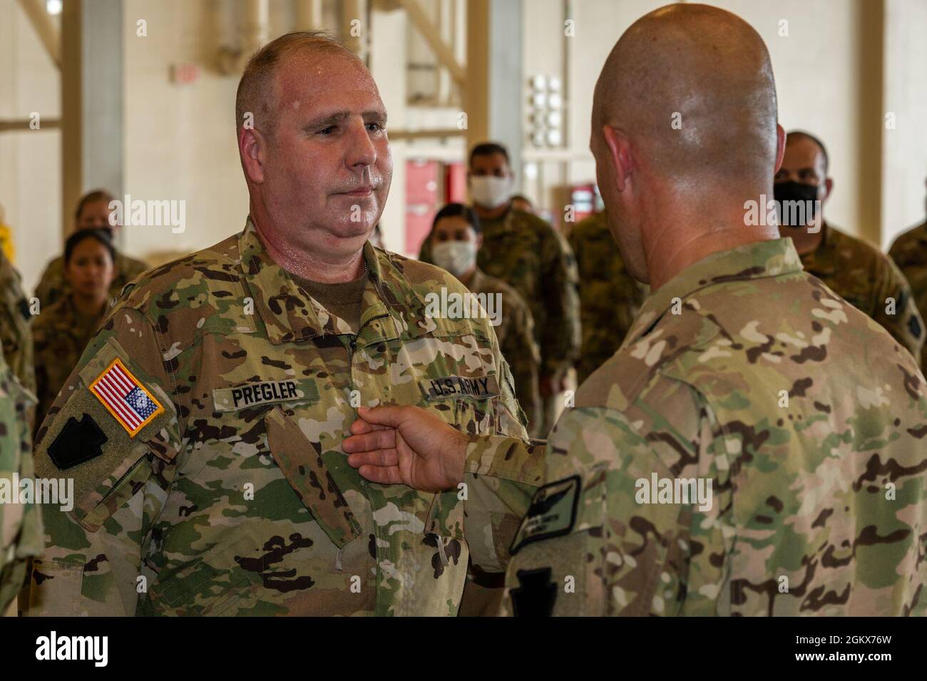 U.S. Army Chief Warrant Officer 4 James Pregler, with the 1-150th ...