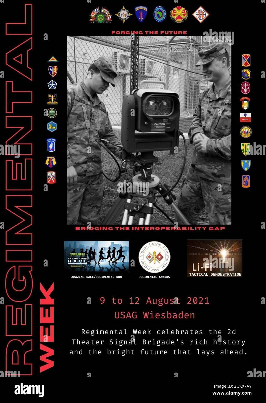 The 2d Theater Signal Brigade's 2021 Regimental Week Poster. “Forging ...