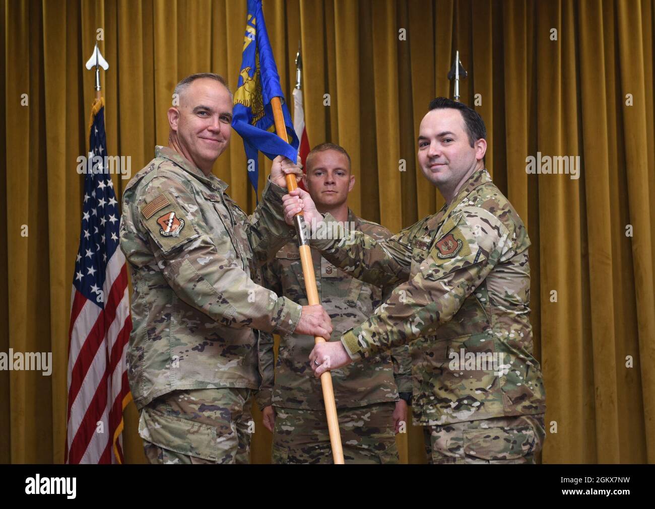 Maj. Daniel Jamerson (right), incoming 39th Force Support Squadron ...