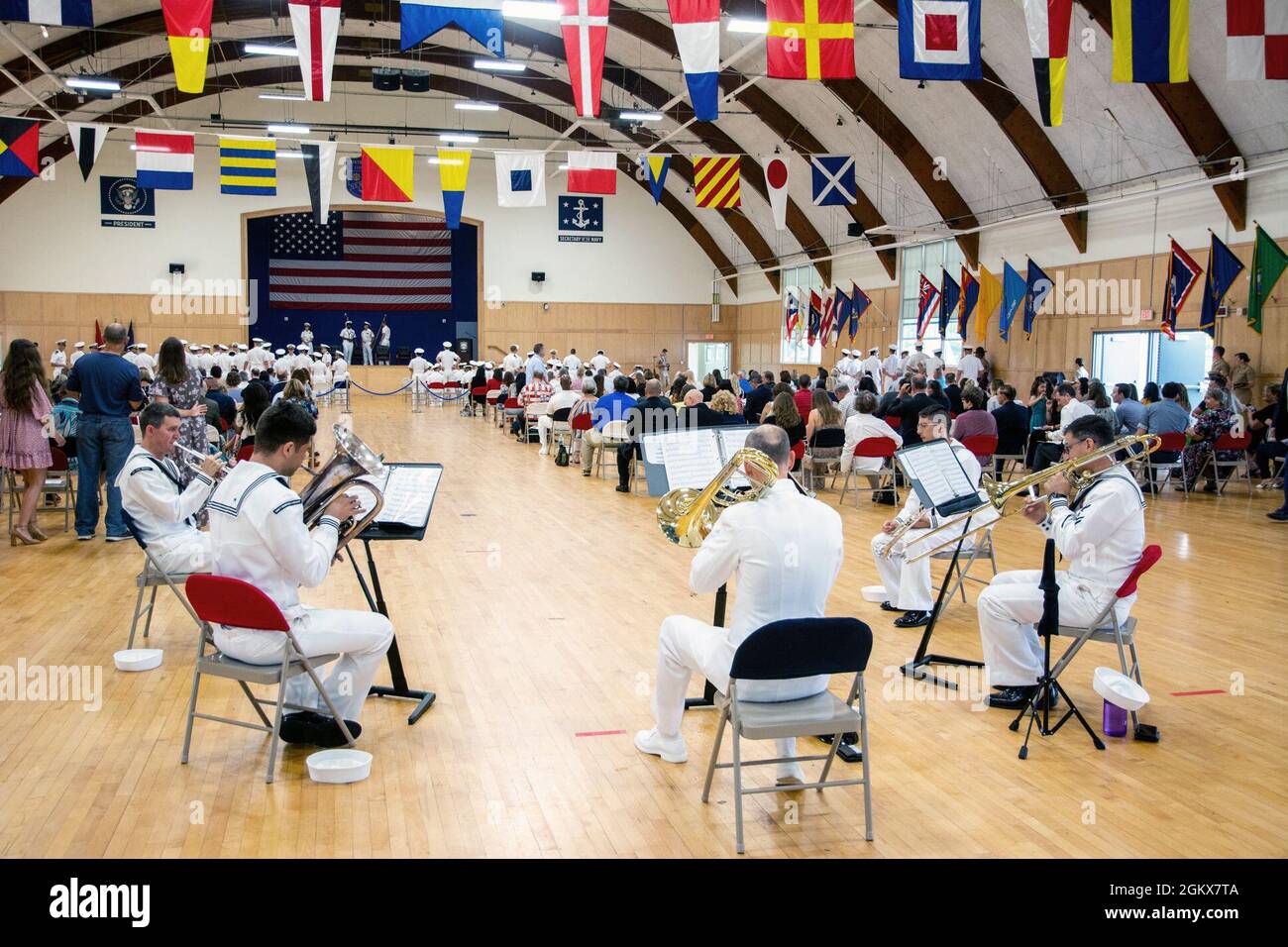 Navy Band Northeast performs during Officer Candidate School (OCS ...