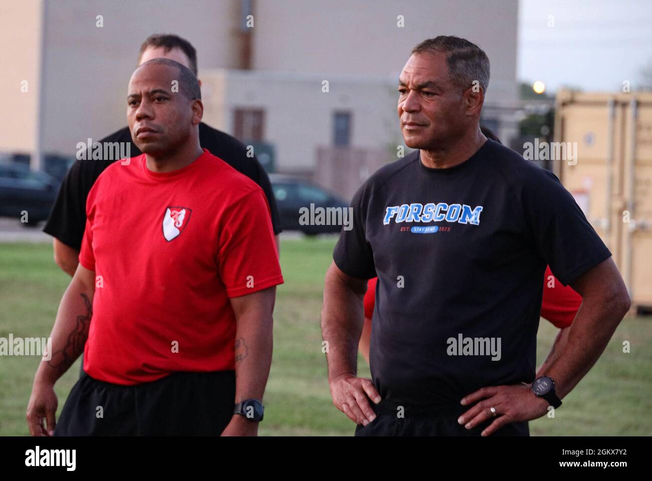Gen. Michael Garrett and Command Sergeant Major Todd Sims visited Fort ...