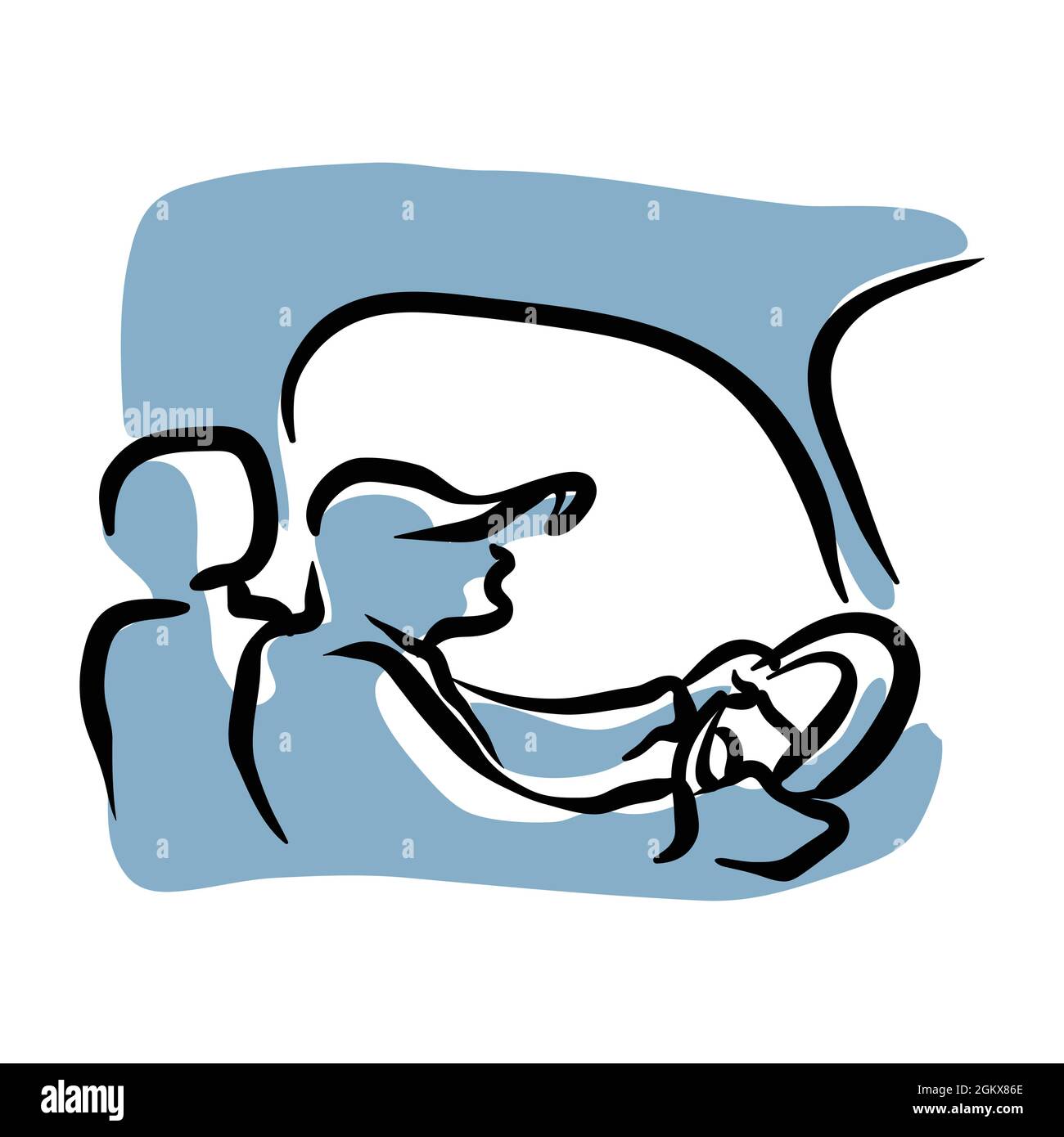 Female truck driver Stock Vector Images - Alamy