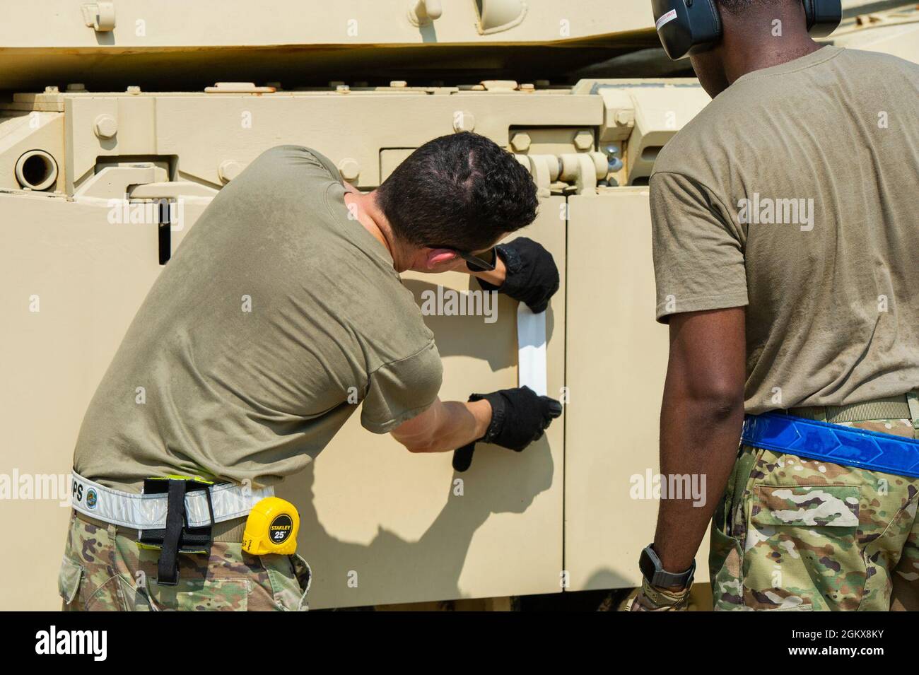 U.S. Air Force Staff Sgt. Michael McBride, a joint inspector with the ...